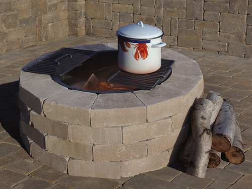 Fire pit or outdoor kitchen