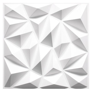 White Diamond 3D Wall Panels - Modern - Wall Panels - by Dundee Deco ...