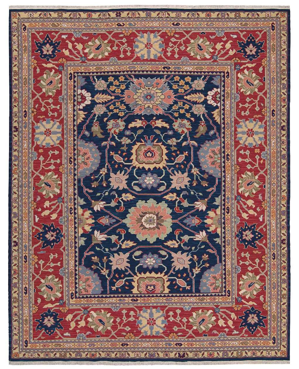 Nourison Nourmak Navy Area Rug, 7'10"x9'10" - Traditional - Area Rugs ...