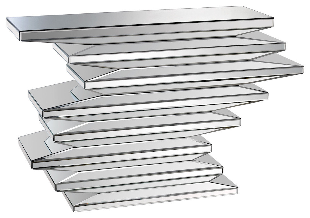Stacked Mirror Console - Contemporary - Console Tables - by Lighting ...