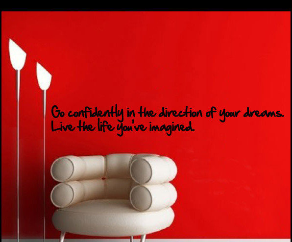 Go Confidently Vinyl Wall Decal businessquotes07, 36 in. - Contemporary ...