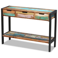 vidaXL Solid Reclaimed Wood Sideboard Side Console Table Highboard 3 ...