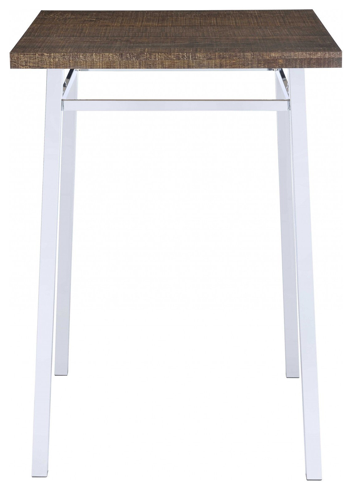 30" Brown And White Square Manufactured Wood Bar Table - Contemporary ...