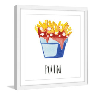 "Poutine" Framed Painting Print, 12x12 - Contemporary - Prints And ...