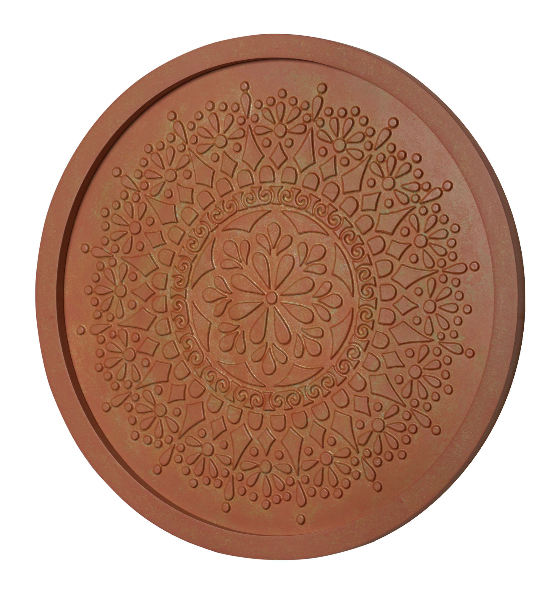 American Art Decor Boho Rustic Farmhouse Wood Framed Wall Medallion ...