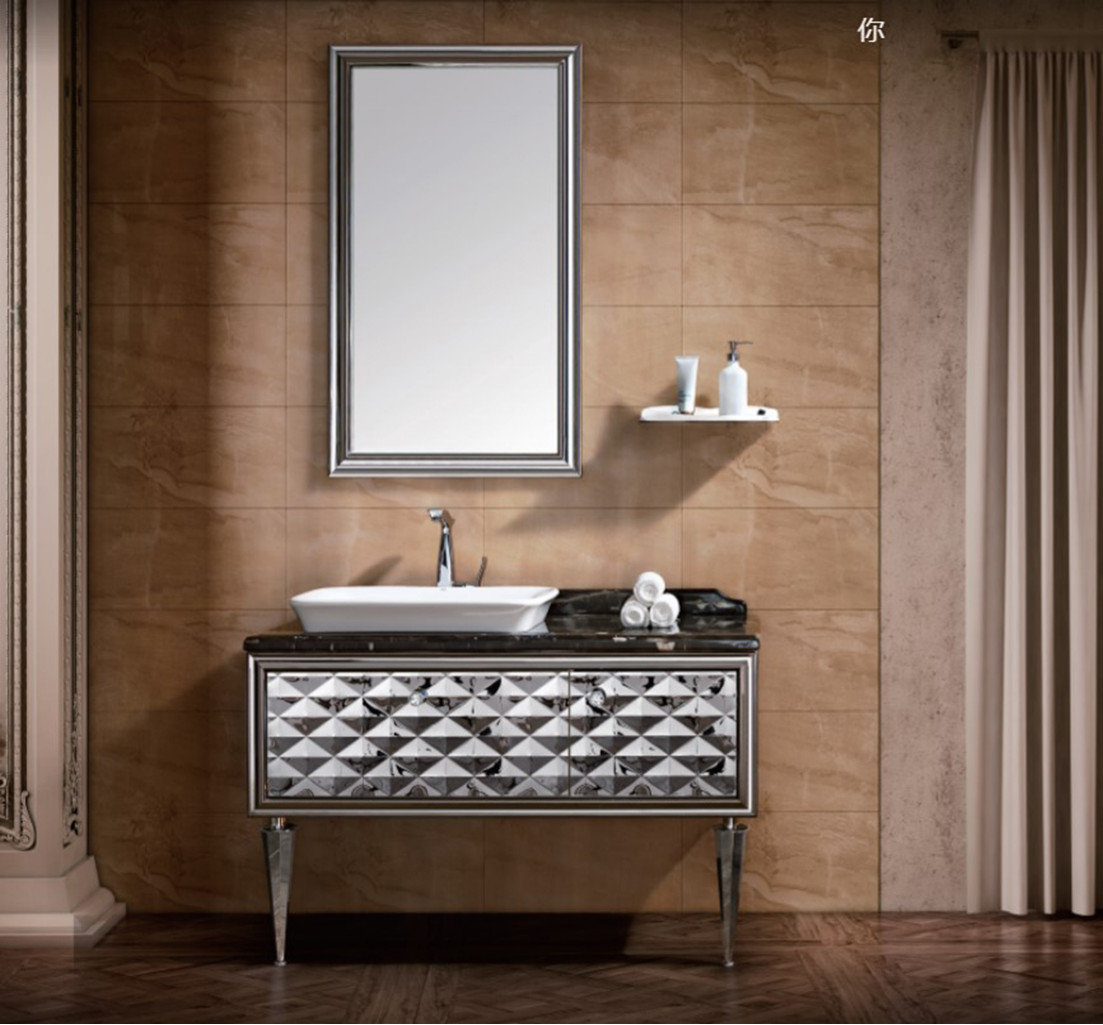 Infinity 46.5'' Single Bathroom Vanity with Ceramic Top - Traditional ...