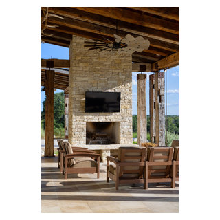Boerne, Rustic Texas Ranch - Rustic - Patio - Austin - by A-Design By ...