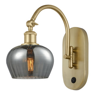 Innovations 518-1W-SN-G93-LED 1 Light 6.5" Sconce - Industrial - Wall ...