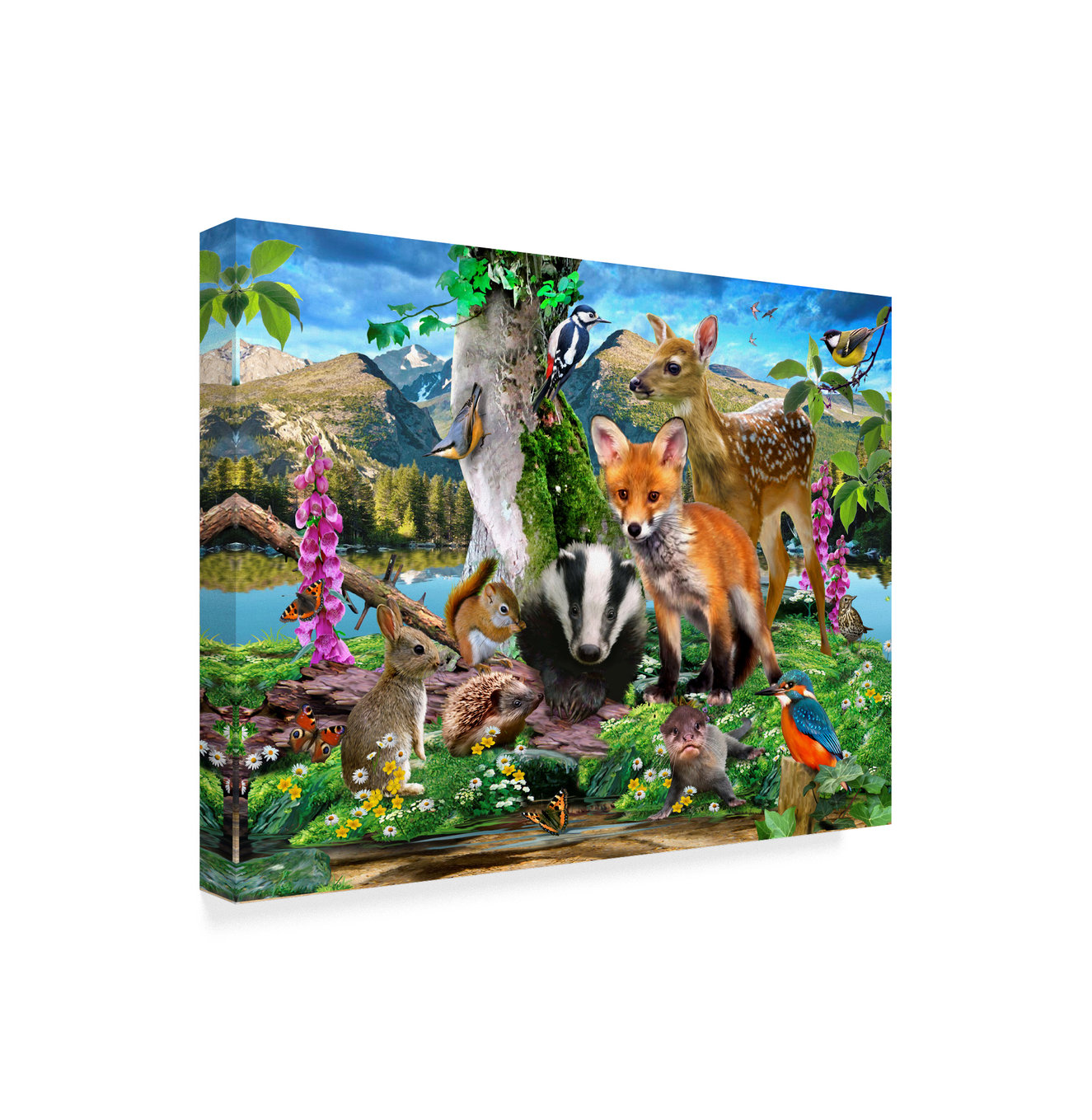 "American Rural" by Howard Robinson, Canvas Art, 32"x24" - Rustic ...