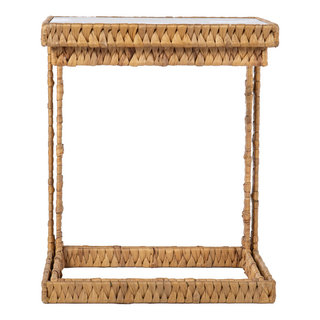 Hegarty Water Hyacinth C Tables 2-Piece Set - Beach Style - Side Tables ...