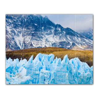 Glacier Ceramic Tile Wall Mural HZ500734, 21.25" Wide x 17" High ...