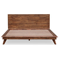 Portland Wood Platform Bed, Queen - Transitional - Platform Beds - by ...