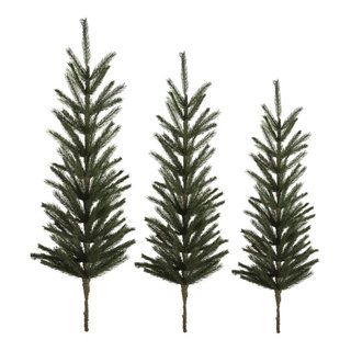 36-42-48" Green Spruce Tops 3Pc Set - Traditional - Christmas ...