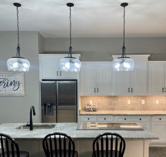 Backsplash ideas for kitchen with River Blue/Fantasy Blue countertops?