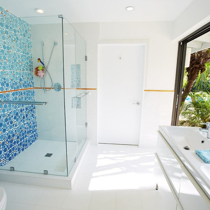 75 Orange Tile Bathroom Ideas You'll Love - February, 2026 | Houzz