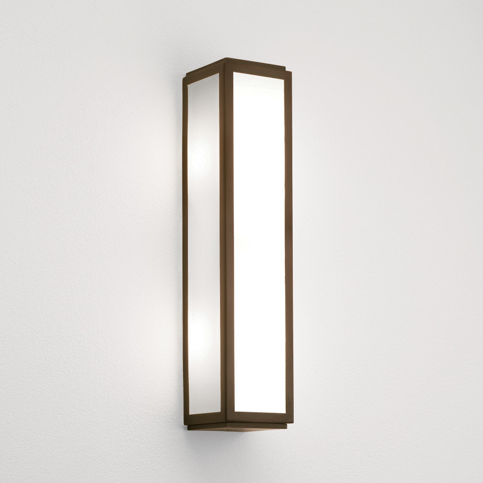 Astro Mashiko Dimmable Bathroom Light, Bronze - Transitional - Bathroom ...