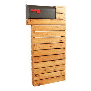 Natural Cedar - Transitional - Mailboxes - by Modernist Mailbox | Houzz