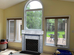 window over fireplace. help?!!
