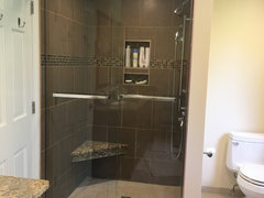Shower tile height