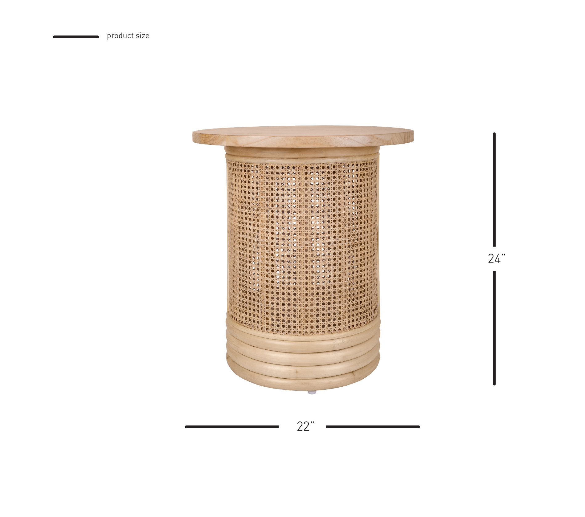 Brisa Rattan Coffee Table/ End Table With Wood Top, End Table ...
