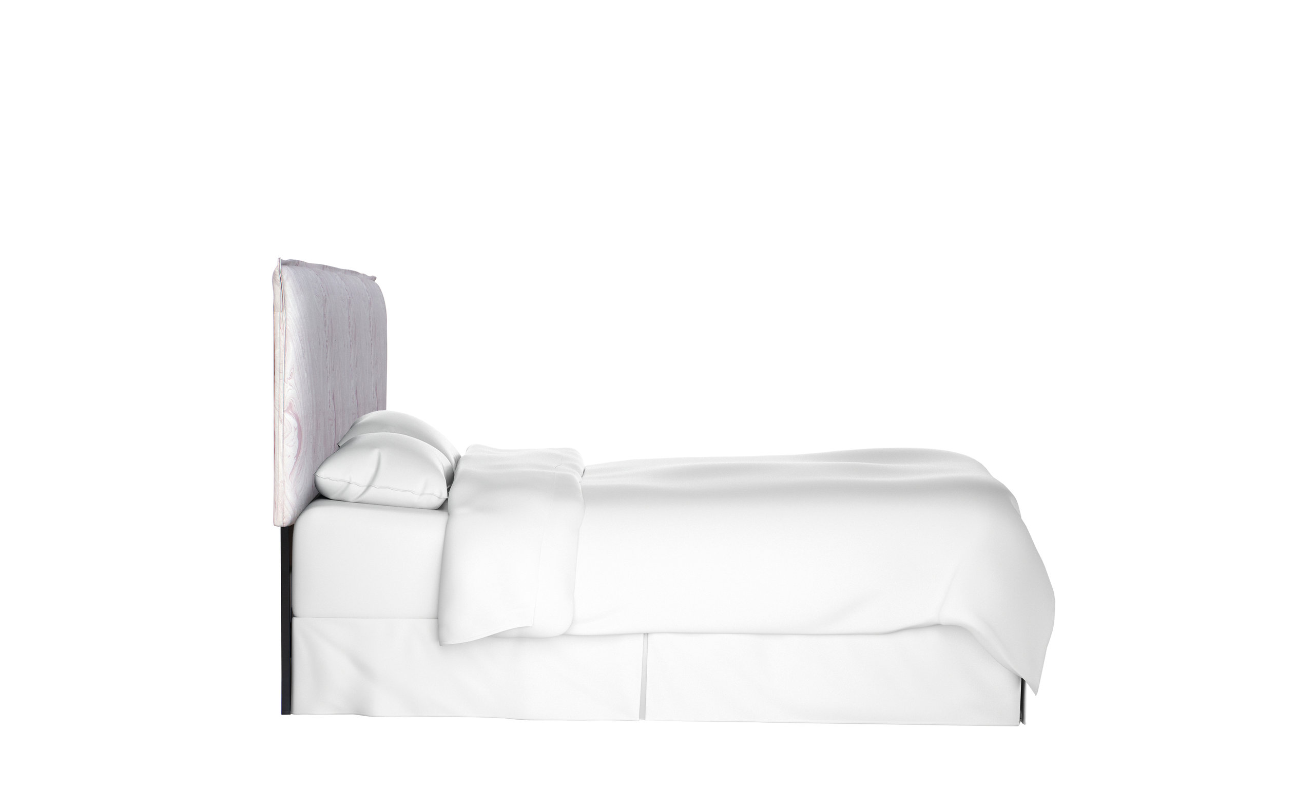 Rhodes French Seam Headboard, Marble Sands Lavender, Queen ...