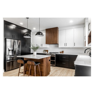 Modern High Contrast Kitchen - Contemporary - Kitchen - Omaha - by CKF ...