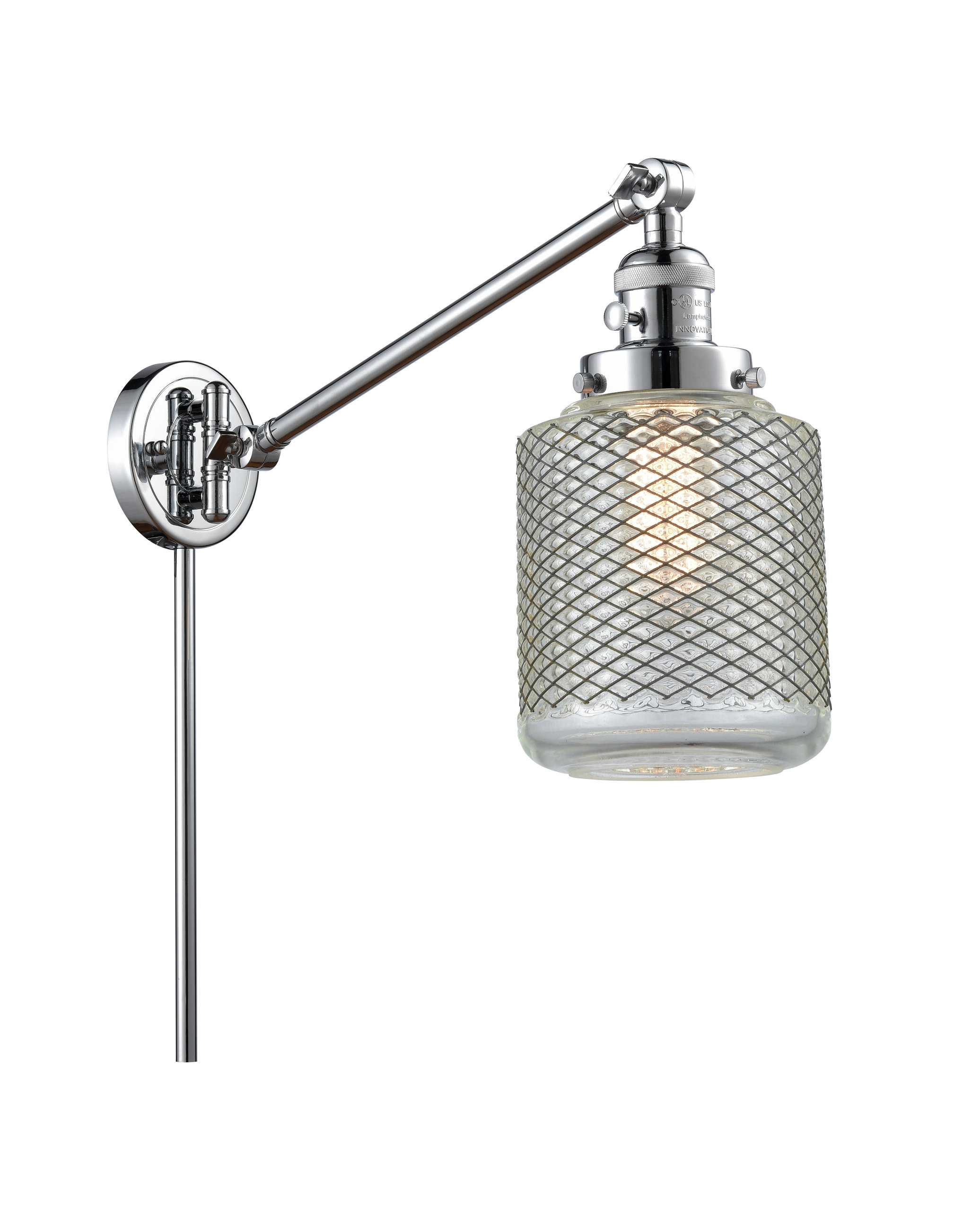 INNOVATIONS LIGHTING 237-AB-G262 Stanton 1 Light Swing Arm - Industrial ...