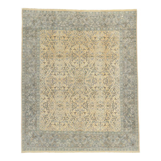 New Transitional Damask Scroll Rug, 08'00 x 09'09 - Traditional - Area ...