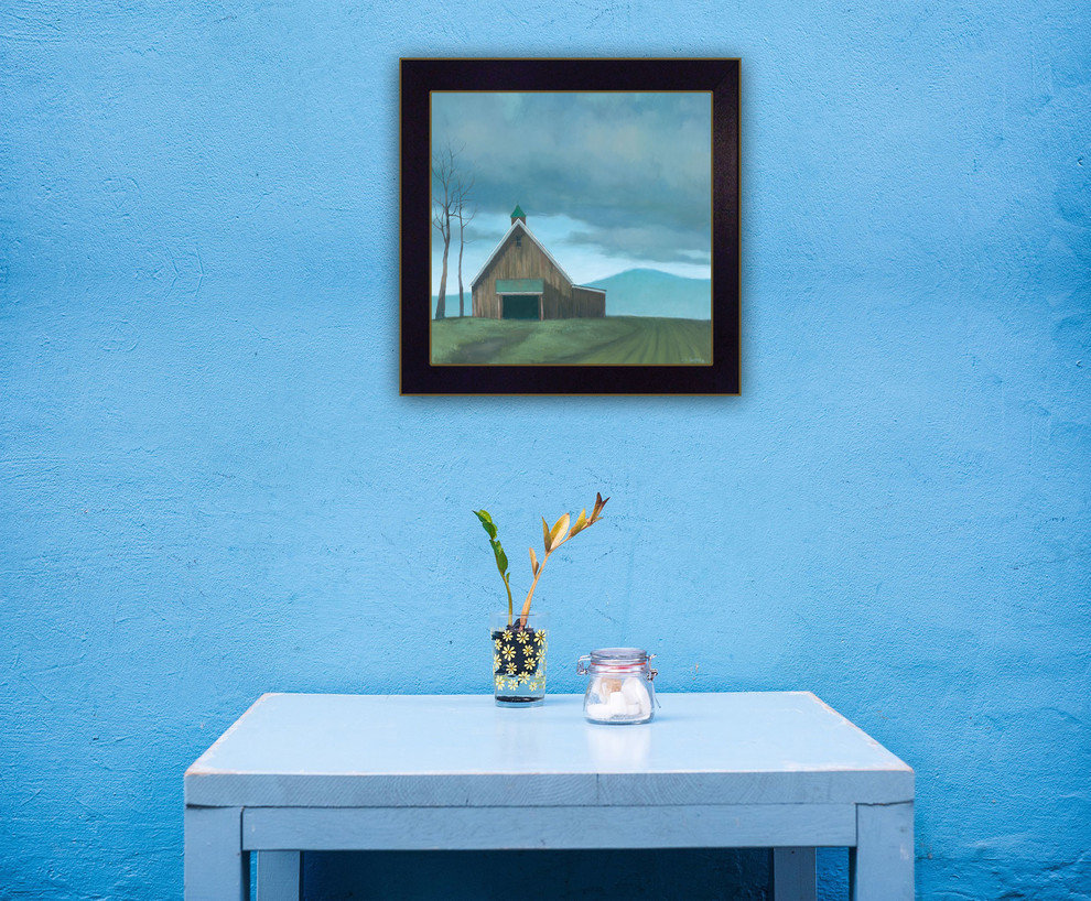 "Lonesome Barn" by Tim Gagnon, Ready to Hang Framed Print, Black Frame ...