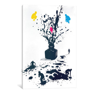 "Inked" by Rob Dobi, Canvas Print, 18x12x1.5" - Contemporary - Prints ...