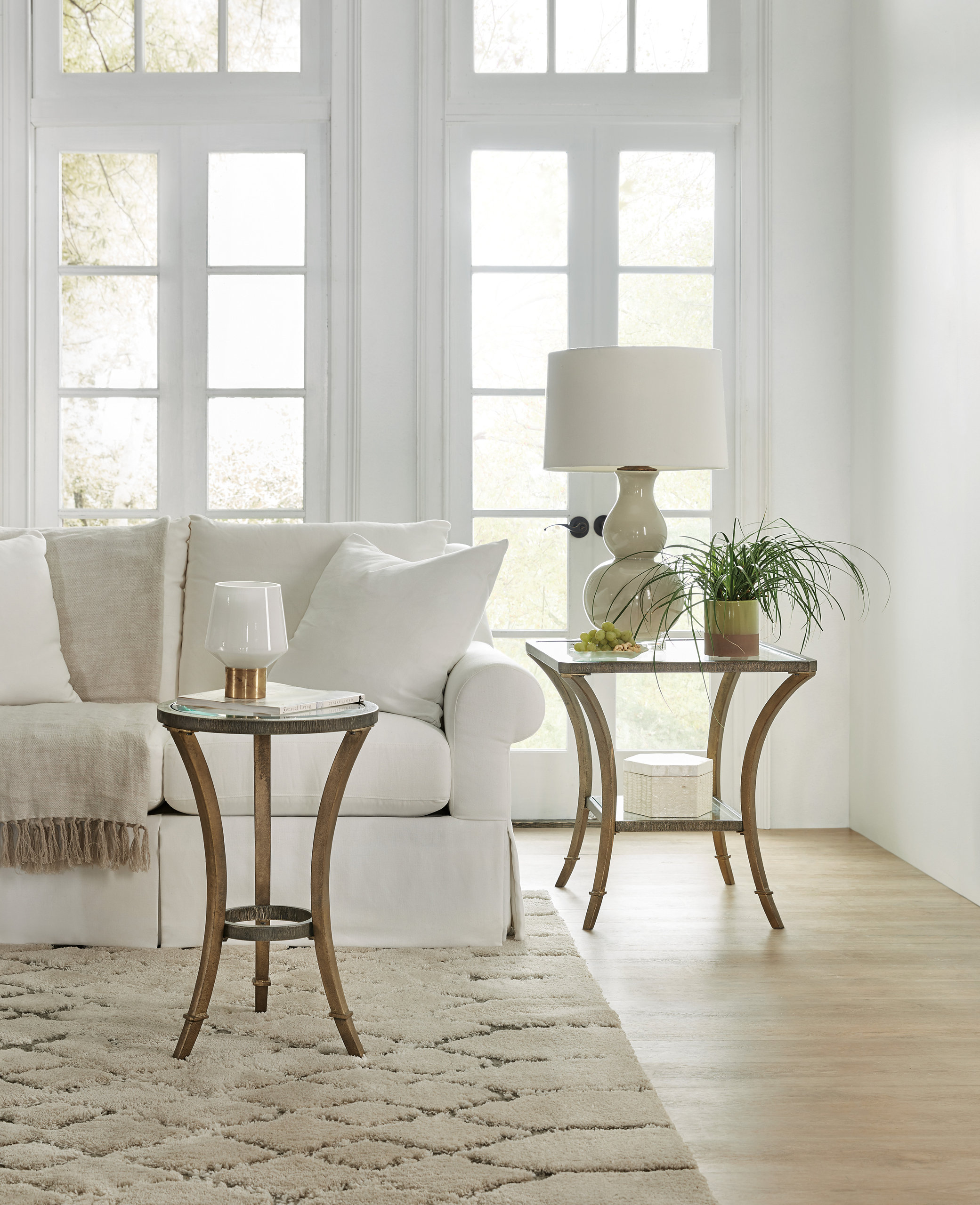 Round Accent Martini Table - Transitional - Side Tables And End Tables ...