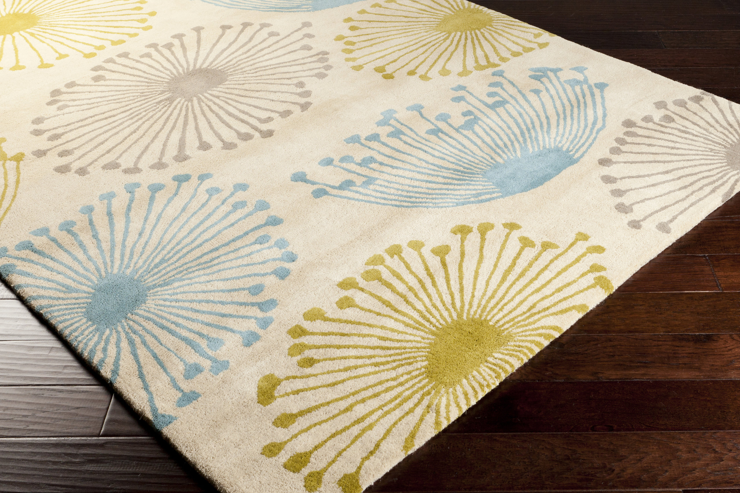 Hand Tufted Sanderson Wool Rug SND-4512, 8' x 11' - Contemporary - Area ...