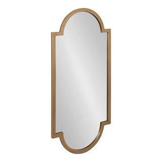 Jovie Decorative Wall Mirror, Gold 20x42 - Transitional - Wall Mirrors ...