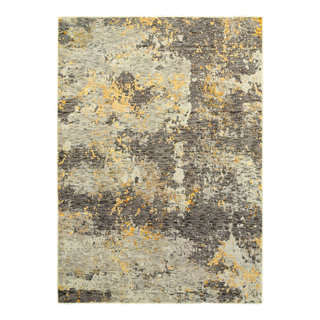 Oriental Weavers Evolution 8025B Grey/ Gold Area Rug, 1'10"X3'2 ...