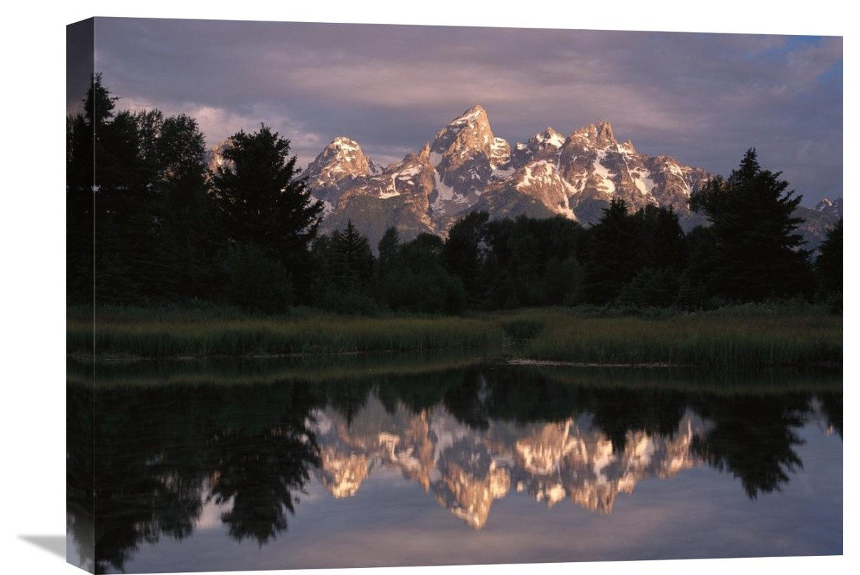 "Grand Teton Range And Cloudy Sky, Grand Teton National Park, Wyoming ...