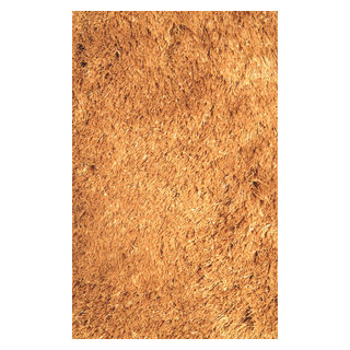 Gold Shag Area Rug Hand Made and Hand Tufted Rug, 78"x110 ...