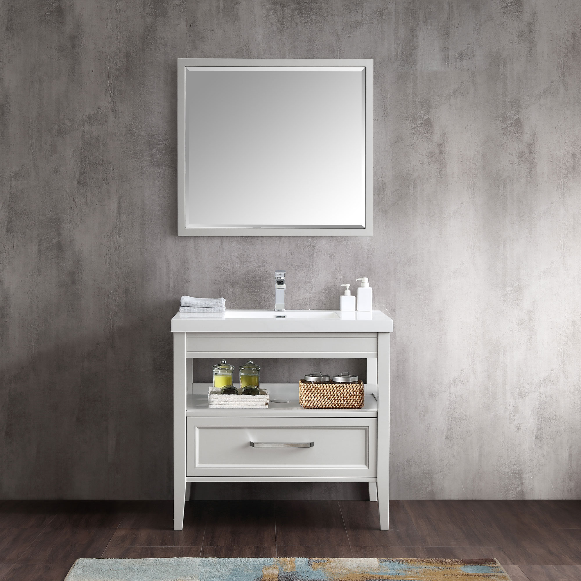 Adams Bathroom Vanity Set, 36" - Transitional - Bathroom Vanities And ...