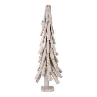 Sagebrook Home Wood Tree Decor, Natural, 34.5" - Rustic - Decorative ...