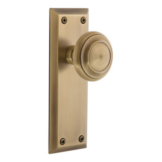 Grandeur FAVCIR_PRV_234 Fifth Avenue Solid Brass Privacy Door, Brass ...