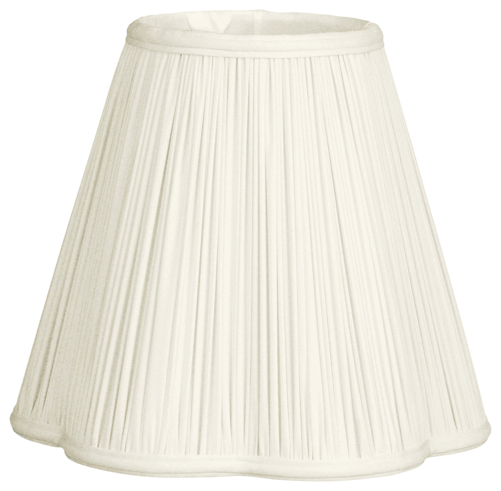 Royal Designs Bottom Scallop Gather Pleat Softback Lamp Shade, 8"x16 ...