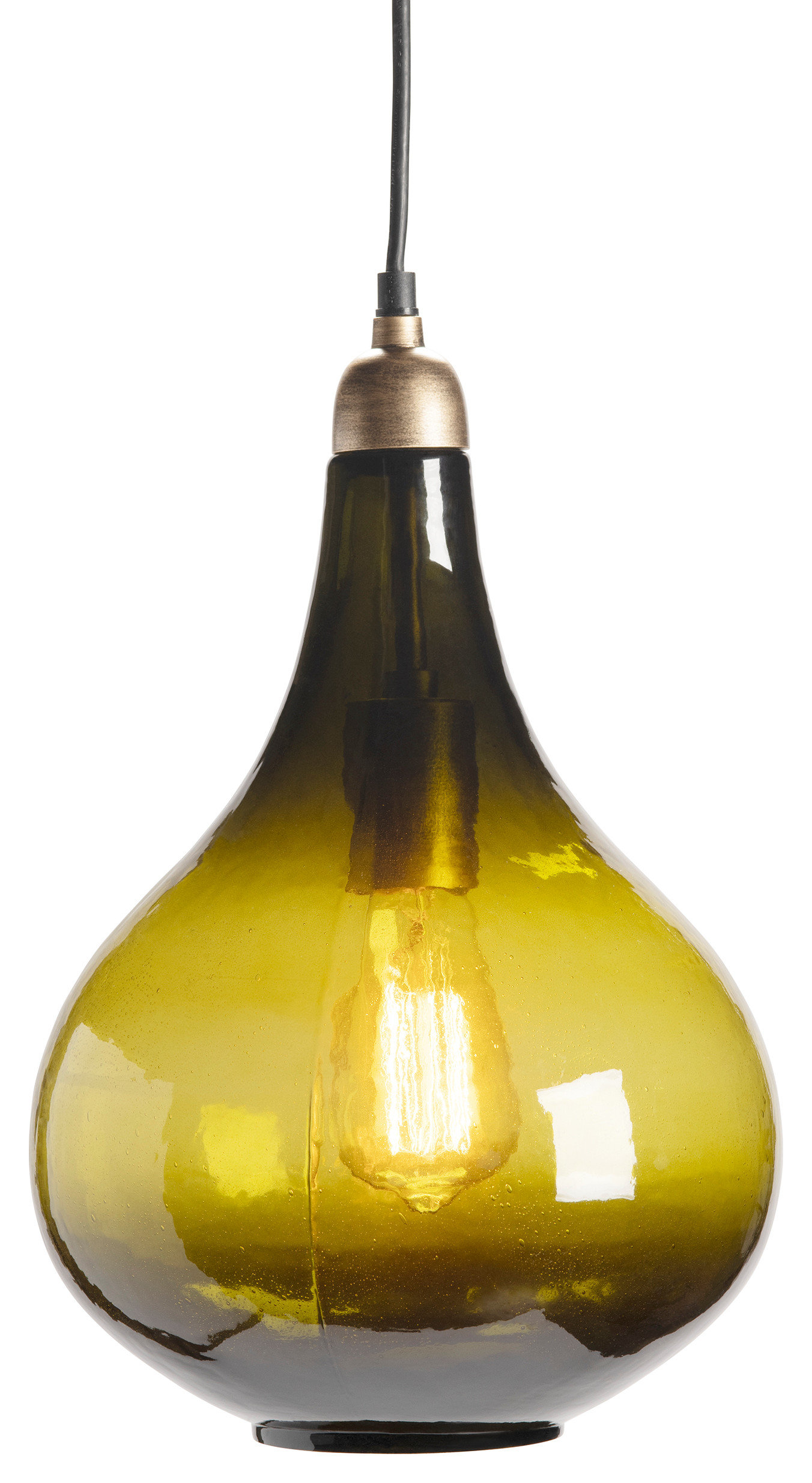 Mallorie Green Glass Pendant Light - Contemporary - Pendant Lighting ...