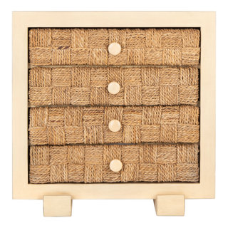 Safavieh Couture Rosario Woven Wood Nightstand, #N/A - Beach Style ...