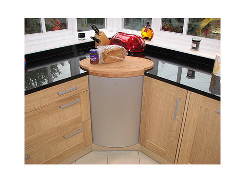 A New Take on the Revolving Corner Cabinet....