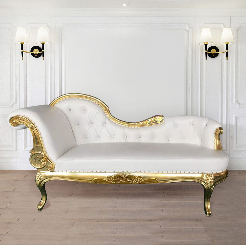 Kyrie King Chaise Lounge Left - Victorian - Indoor Chaise Lounge Chairs ...