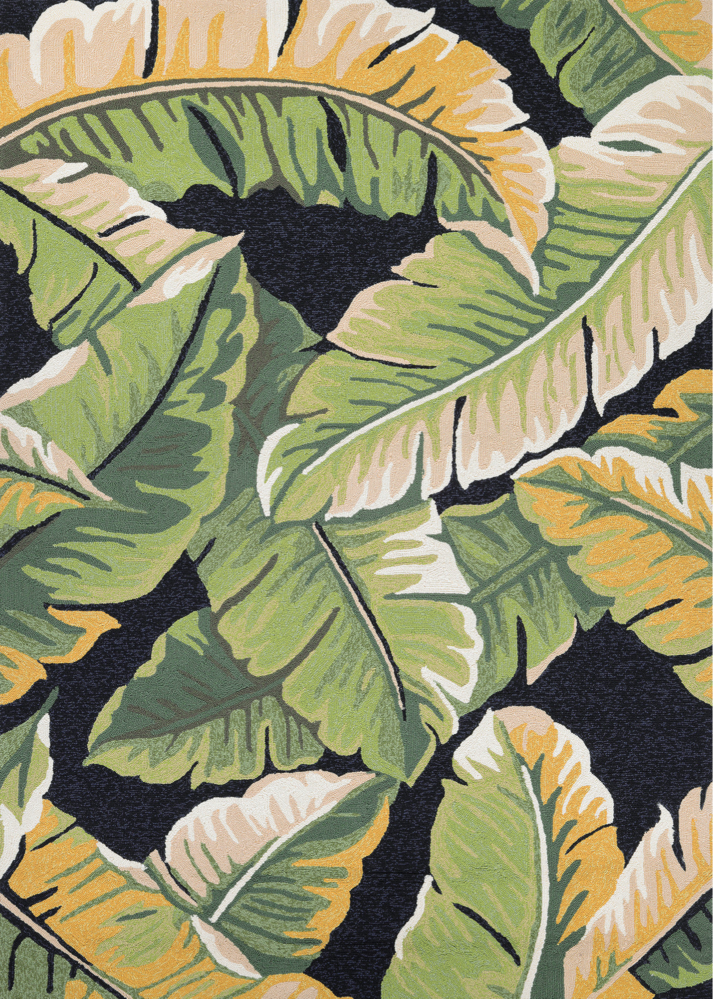 Couristan Covington Rainforest Forest Green-Black Rug 5'6"x8 ...