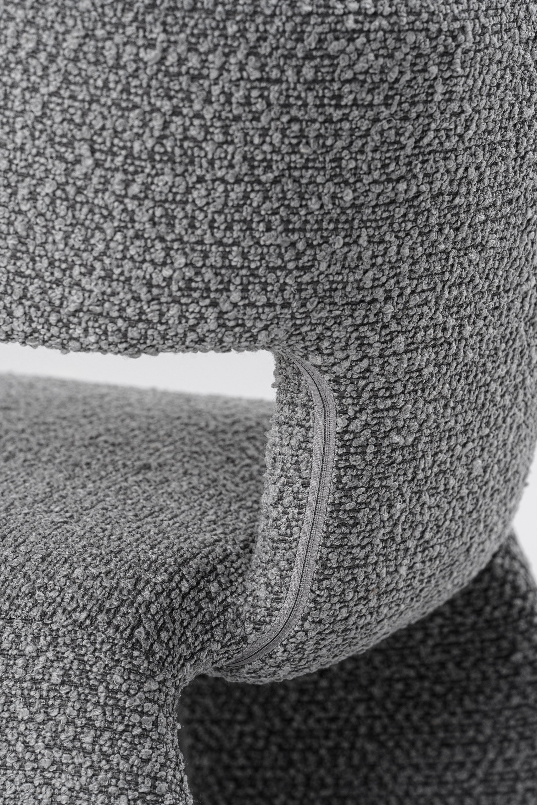 Modrest Bergman Modern Light Grey Fabric Dining Chair - Contemporary ...