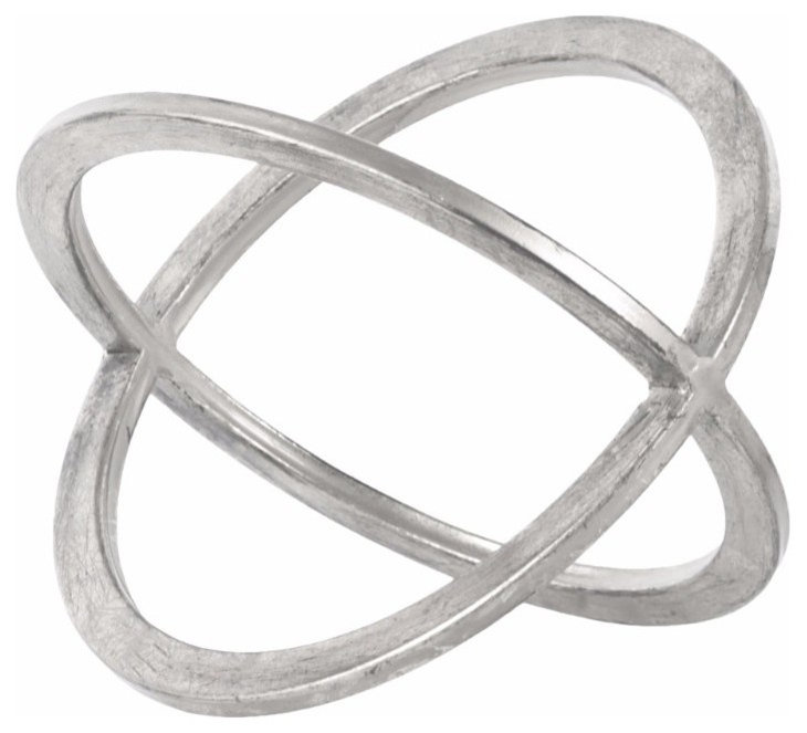 Metal Orb Dyson Sphere Design 2 Circles, Large - Contemporary ...