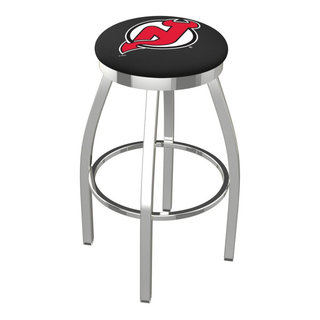 Holland L8C2C New Jersey Devils 36" Swivel Bar Stool - Chrome ...