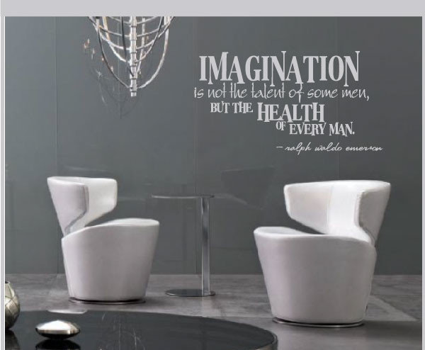 Imagination Is Vinyl Wall Decal AM001ImaginationV, 36 in ...