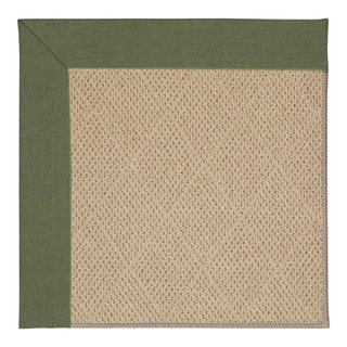 Zoe-Cane Wicker Machine Tufted Rectangle Rug, Plant Green, 12' x15 ...
